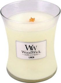 Svíčka Core WoodWick Linen střední