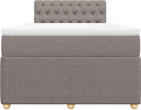 Box spring postel s matrací taupe 120x190 cm textil 3287406
