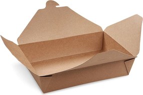 Wimex 48626 - nepromastitelný food box `L`, 1400 ml, 195 × 138 × 48 mm, kraft - 50 ks