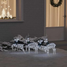 LED Sobové 4 ks Bílá 45 x 19 x 65 cm textil 3385895