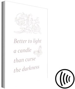 Obraz Better to Light a Candle (1 ks) vertikální