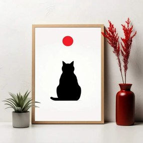 Plakát - Kočka a koule