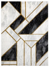 koberec EMERALD výhradní 1015 glamour, stylový mramor, geometrický če velikost 180x270 cm | krásné koberce cz