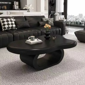 LuxuryForm DESIGN Konferenční stolek DECO 120 × 79 cm – černý, černá podnož