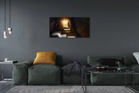 Obrazy na plátně Cave kříží slunce 125x50 cm