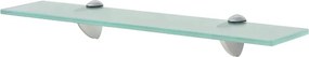 Plovoucí police 2 ks sklo 50 x 10 cm 8 mm 3051496