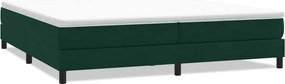Postel Box Spring bez matrace tmavě zelená 200x210 cm samet 3315846