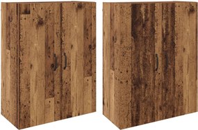 Nástěnná skříň 2 ks Staré dřevo 69,5 x 34 x 90 cm 3394551