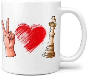 Hrnek Love Chess (Náplň hrníčku: Žádná)