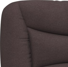 Postel s matrací Hvar tmavě hnědá 90 x 200 cm textil 3208509