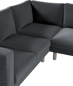 Potah na pohovku IKEA Norsborg rohová 4-místná barva šedá látka sametová