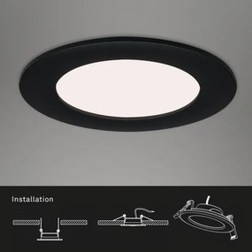 Brilo - SADA 3x LED Koupelnové podhledové svítidlo FLAT LED/7W/230V IP44