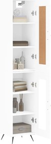 Skříň highboard bílá 34,5 x 34 x 180 cm kompozitní dřevo 3200361