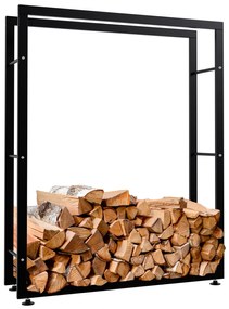 Stojan na dřevo Keri V2 25x100x125, černá