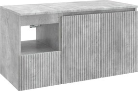Sada koupelnového nábytku 2 ks Betonově šedá Kompozitní dřevo 3404117