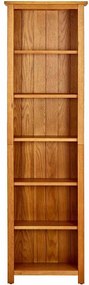 Knihovna se 6 policemi 52x22x180 cm masivní dubové dřevo 331742