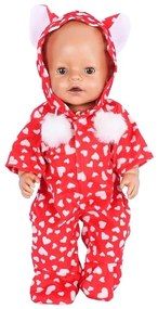 Oblečky pro panenky Baby Born a American girl (43-45) cm, mix druhů Barva: červená C