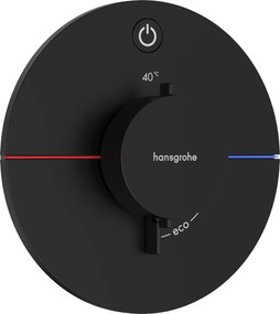 Hansgrohe ShowerSelect Comfort S, termostat pod omítku pro 1 spotřebič, černá matná, HAN-15553670