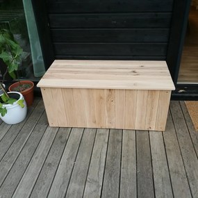 KULHÁNEK Box na polstry v klasickém provedení Délka: 100x50x47 cm, Odstín nátěru: lazura - dub