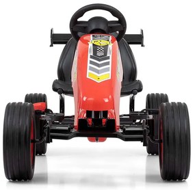 Dětská šlapací motokára Go-kart Milly Mally Rocket červená
