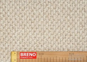 Breno Metrážový koberec NEW TOPAZ 60 - béžový, šíře 400 cm, Béžová