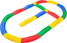 LEAN Toys Senzorická dráha balanční desky 16 ks protiskluzové spoje