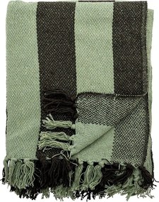 Zelená deka z recyklované bavlny 130x160 cm Frello – Bloomingville