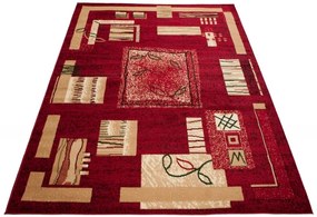 Kusový koberec ATLAS 5067D Červený Rozměr: 160x230 cm