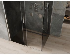 Mexen Omega rozsouvací sprchový kout 100 x 90 cm, Grafitově černá, Chromovaná - 825-100-090-01-40