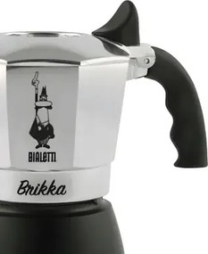 Bialetti New Brikka 2023 černá / Moka konvička / 2 šálky / 0,1 l / hli