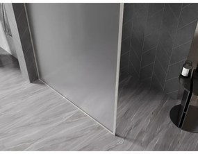 Mexen, Mexen Kioto-XF sprchová stěna s rámem 90 x 202 cm, matná 10 mm, matný nikl - 800-090-104-97-30-X