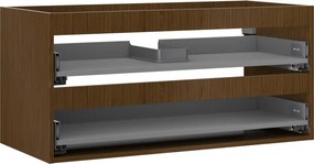 Mexen Box-A, závěsná skříňka 100 cm, 2 zásuvky, ořech, 91AX0-1000-470-2-86