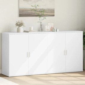 Příborníky 2 ks bílé 79 x 38 x 80 cm kompozitní dřevo 3276602