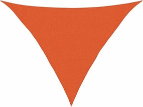 Stínící plachta 160 g/m² oranžová 3 x 3 x 4,2 m HDPE 311694