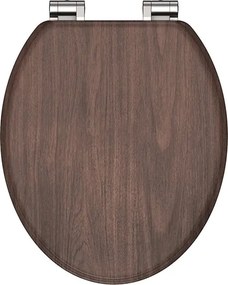 Eisl Sanitär WC prkénko MDF Soft Close Dark Wood 80193