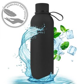 Flamenco Mystique Termoláhev Bidon 500ml Soft Touch Černá Nerezová Ocel BD46CZ