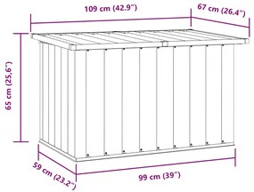 vidaXL Marketos Zahradní úložný box zelený 109 x 67 x 65 cm