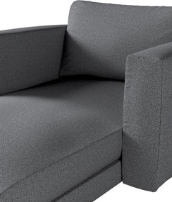 Potah na IKEA Norsborg šezlong s loketními opěrkami barva šedá látka pletený vzor