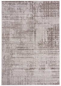 Kusový koberec sisalový TOLEDO 71036/50422 Abstraktní hnědý krémový Rozměr: 100x200 cm