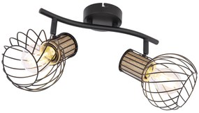 GLOBO Stropní / nástěnné bodové osvětlení ve skandinávském stylu LUISE, 2xE27, 40W 54012-2S