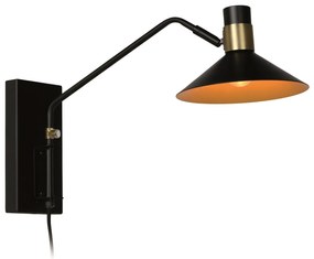 Lucide 05228/01/30 nástěnná lampa Pepijn, černá, E14, 47cm