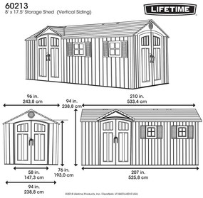 Domek LIFETIME YUKON 17,5x8