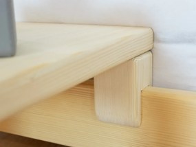 Benlemi Noční stolek k laťkovým postelím NANOC Zvolte barvu: Šalvějová zelená, Zvolte variantu: Bez přídavných nohou navíc