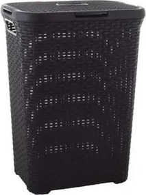 Curver RATTAN 40l Koš na špinavé prádlo hnědá