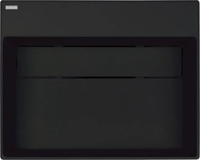 Deante Correo, granitové umyvadlo na desku s poličkou pod baterii a krycí deskou 500x400x130 mm, černá, CQR_NU5M