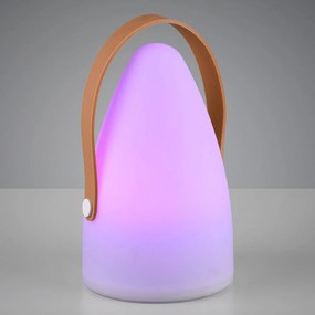 Venkovní ozdobná lampa Haiti s baterií RGB