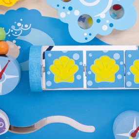 Bigjigs Toys Dřevěná motorická deska moře