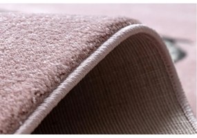 Dětský kusový koberec Sloník růžový 180x270cm