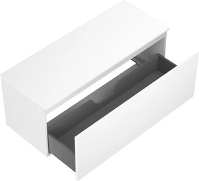 Mexen Orio, koupelnová skříňka 120 cm s horní částí, 1 zásuvka, bílá matná, 91A10-12047-1-BFC01
