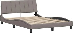 Rám postele bez matrace Hanko taupe 120 x 200 cm textil 3310451